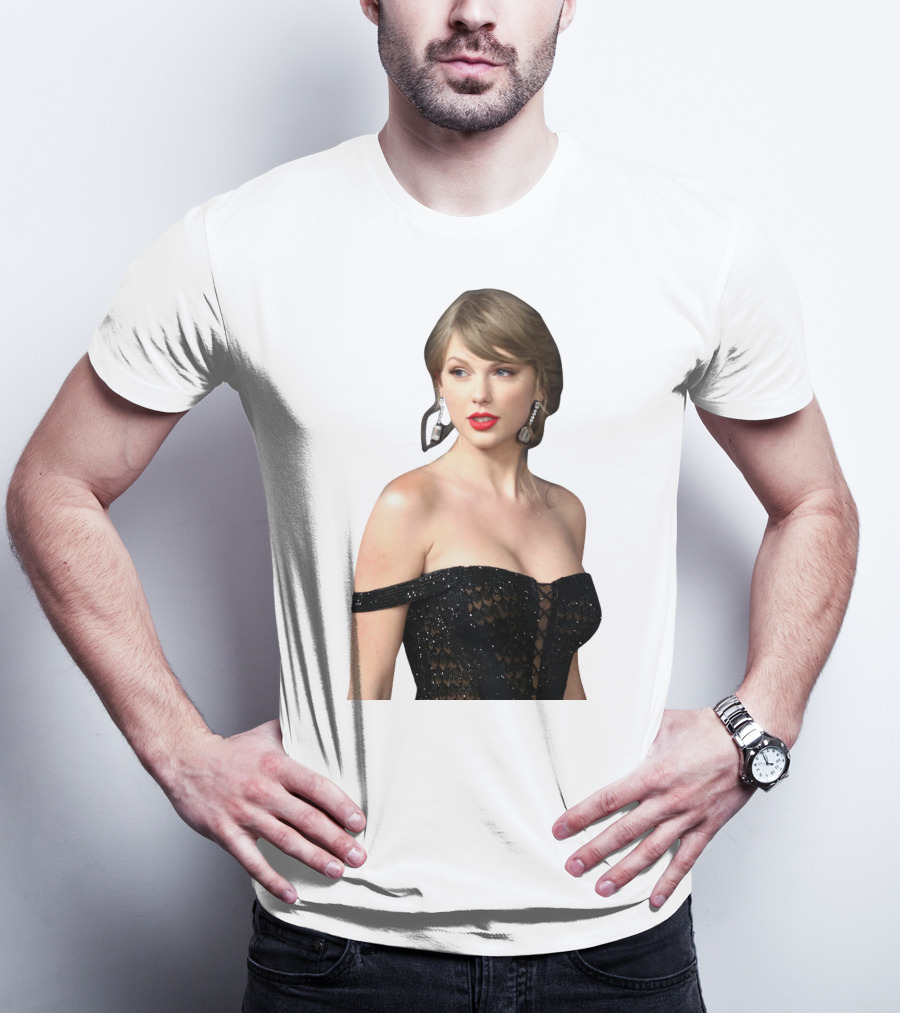 Taylor Swift Black Dress Elegant Look T-Shirt