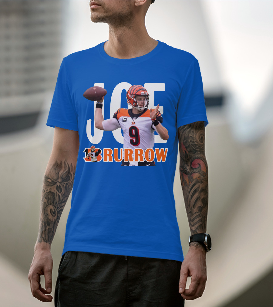 JOE BURROW Bengals Quarterback NFL Football T-Shirt
