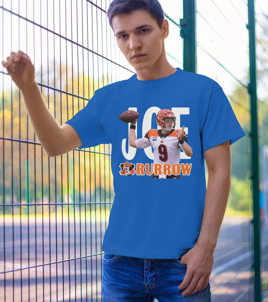 JOE BURROW Bengals Quarterback NFL Football T-Shirt