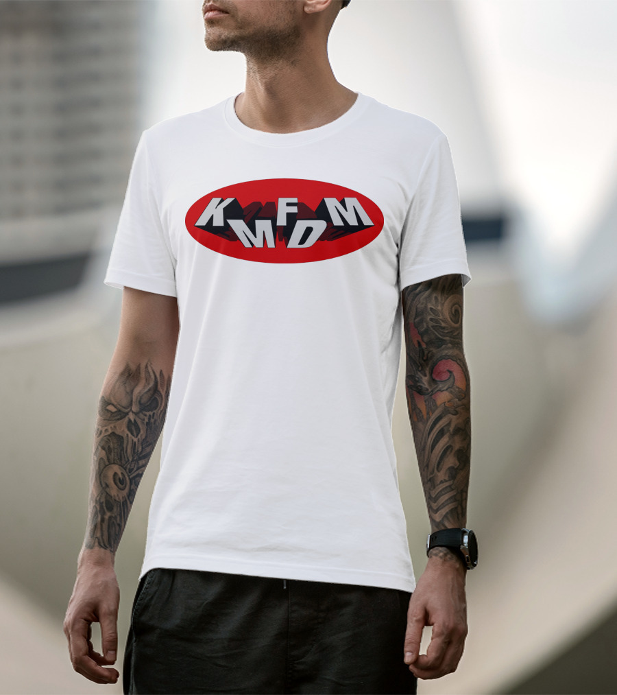 KMFDM Band Logo Oval Shadow T-Shirt