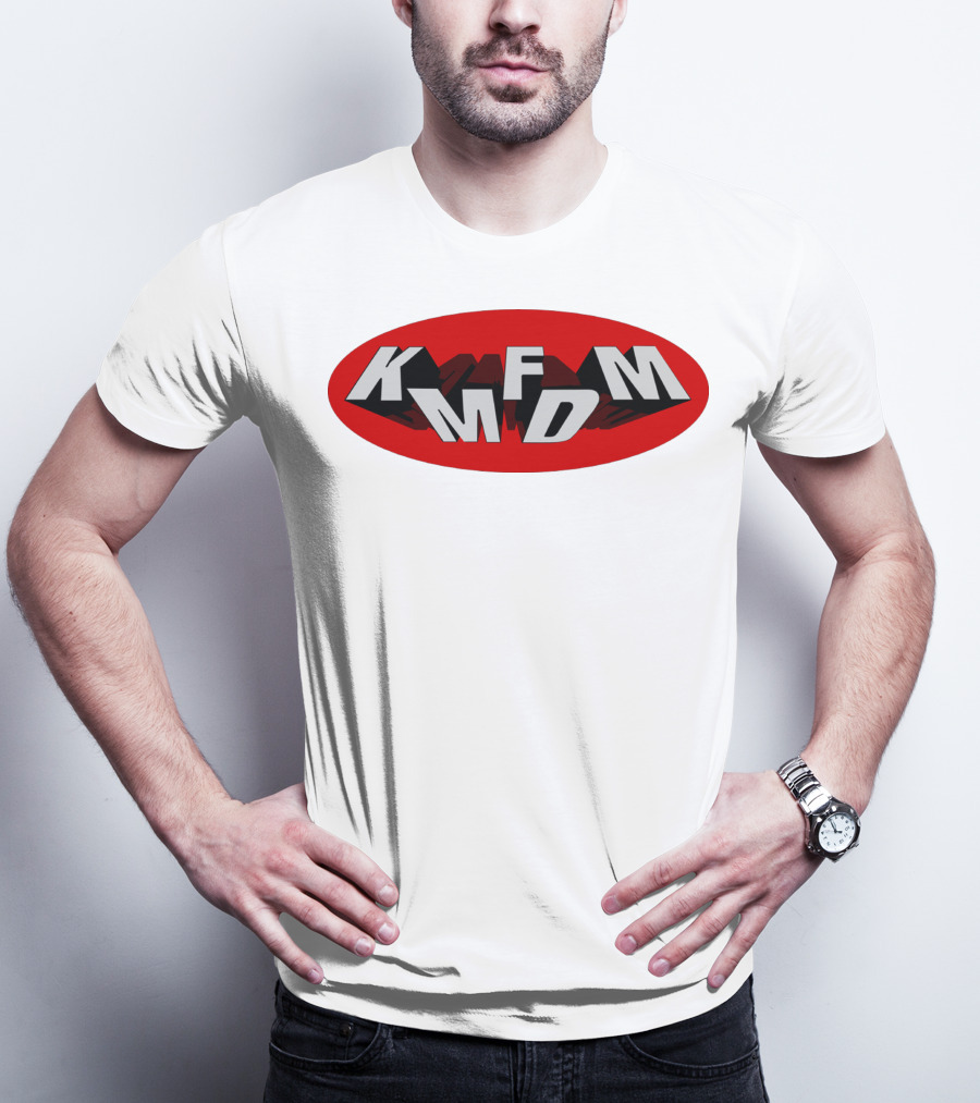 KMFDM Band Logo Oval Shadow T-Shirt