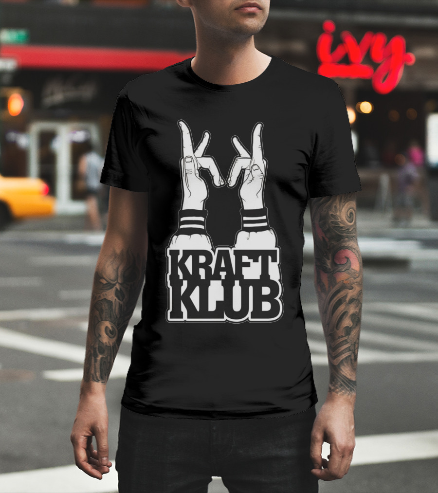 Kraftklub Band Rock German Iconic Hand Gesture T-Shirt