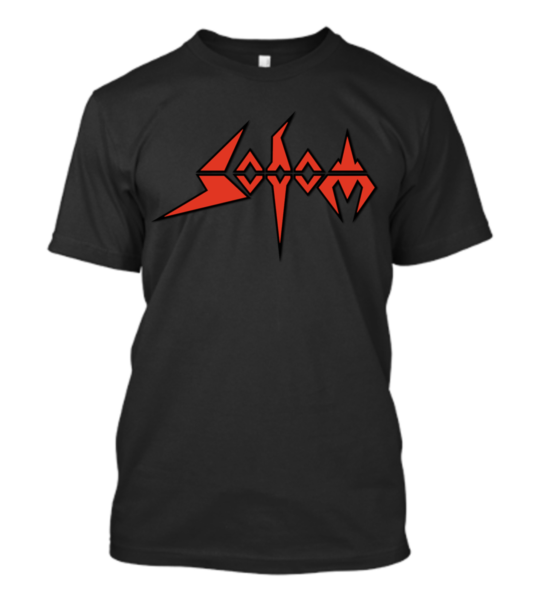 Sodom Band Logo Red Black Germany Metal Rock T-Shirt