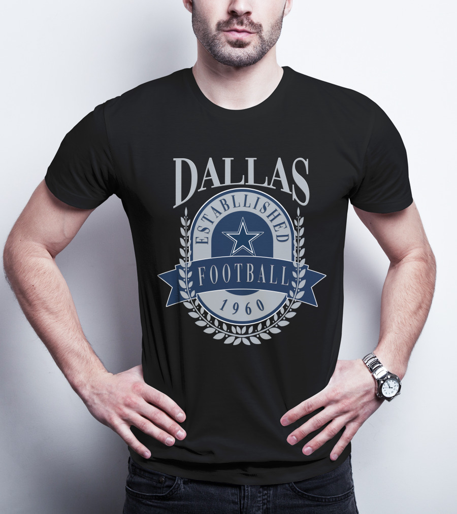 Dallas Cowboys Established 1960 Football Star T-Shirt