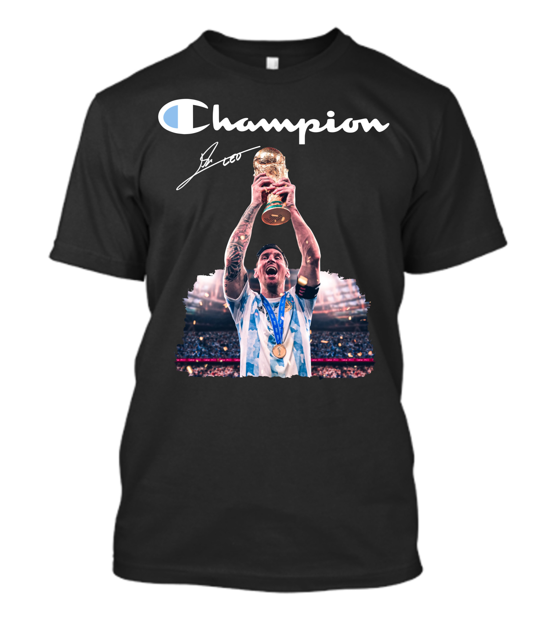 Champion Trophy Celebration Soccer Legend T-Shirt