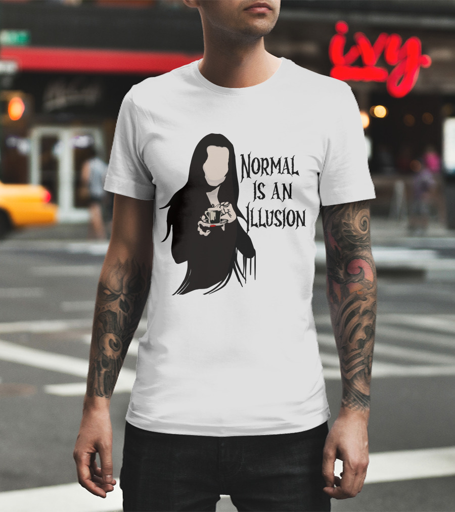Wednesday Addams Normal Is An Illusion T-Shirt