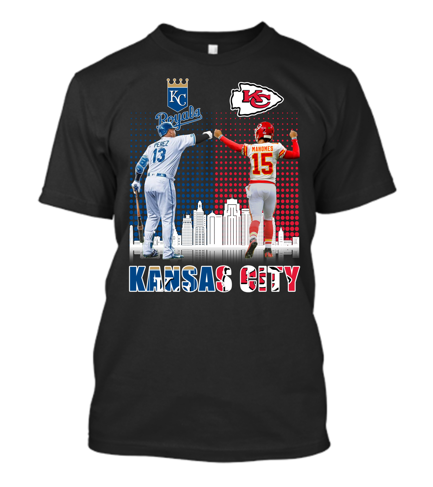 KANSAS CITY PEREZ ROYALS MAHOMES CHIEFS 18 T-Shirt