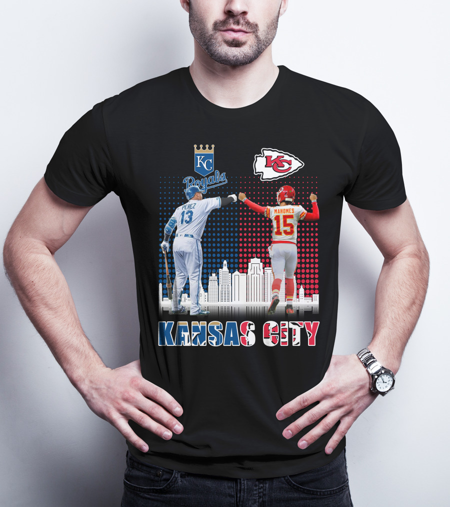 KANSAS CITY PEREZ ROYALS MAHOMES CHIEFS 18 T-Shirt