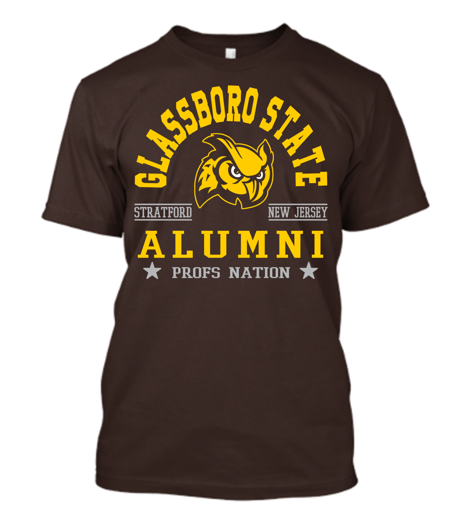 Glassboro State New Jersey Alumni Profs Nation Stratford Owl T-Shirt