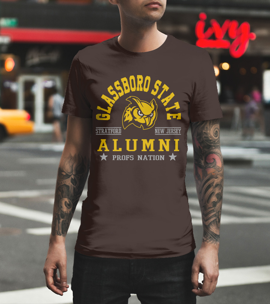 Glassboro State New Jersey Alumni Profs Nation Stratford Owl T-Shirt