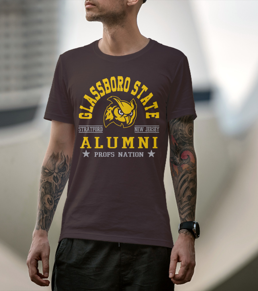 Glassboro State New Jersey Alumni Profs Nation Stratford Owl T-Shirt