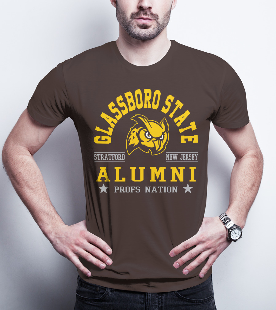 Glassboro State New Jersey Alumni Profs Nation Stratford Owl T-Shirt