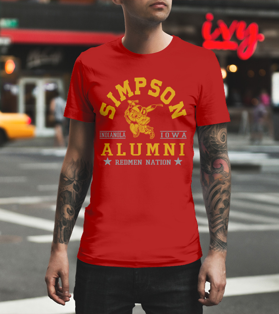 Simpson College Alumni Redmen Nation Indianola Iowa T-Shirt
