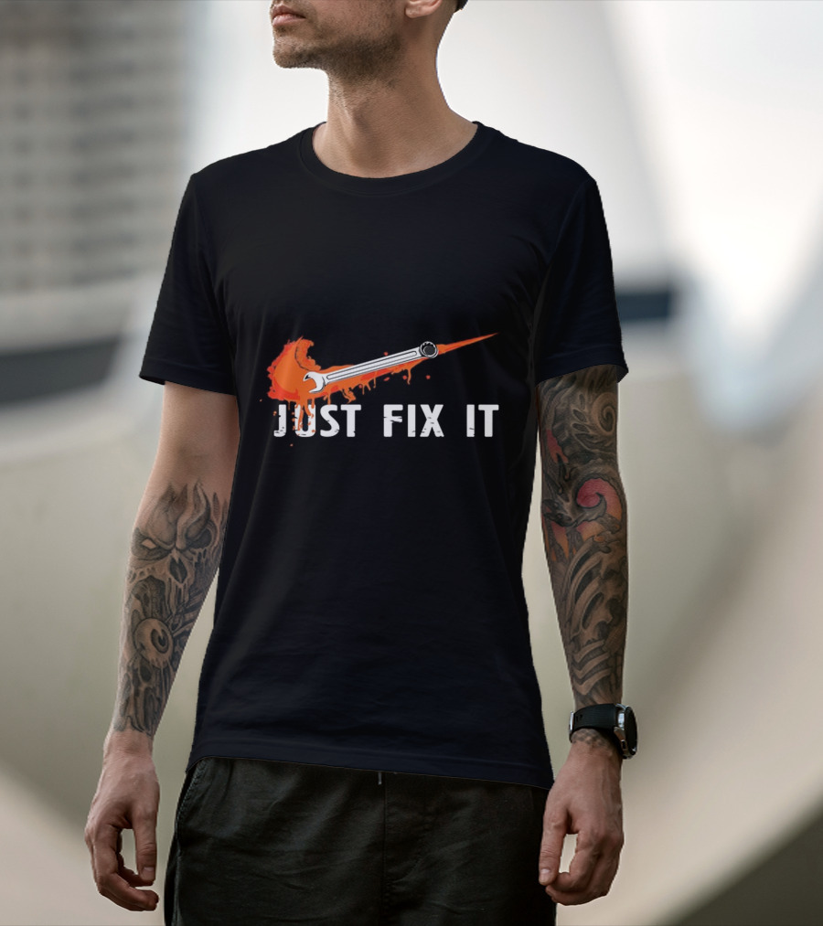 JUST FIX IT Wrench Splash T-Shirt