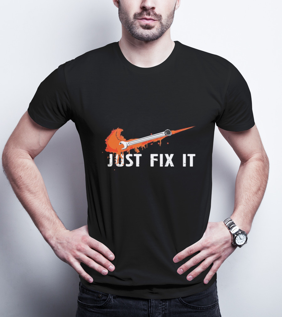 JUST FIX IT Wrench Splash T-Shirt
