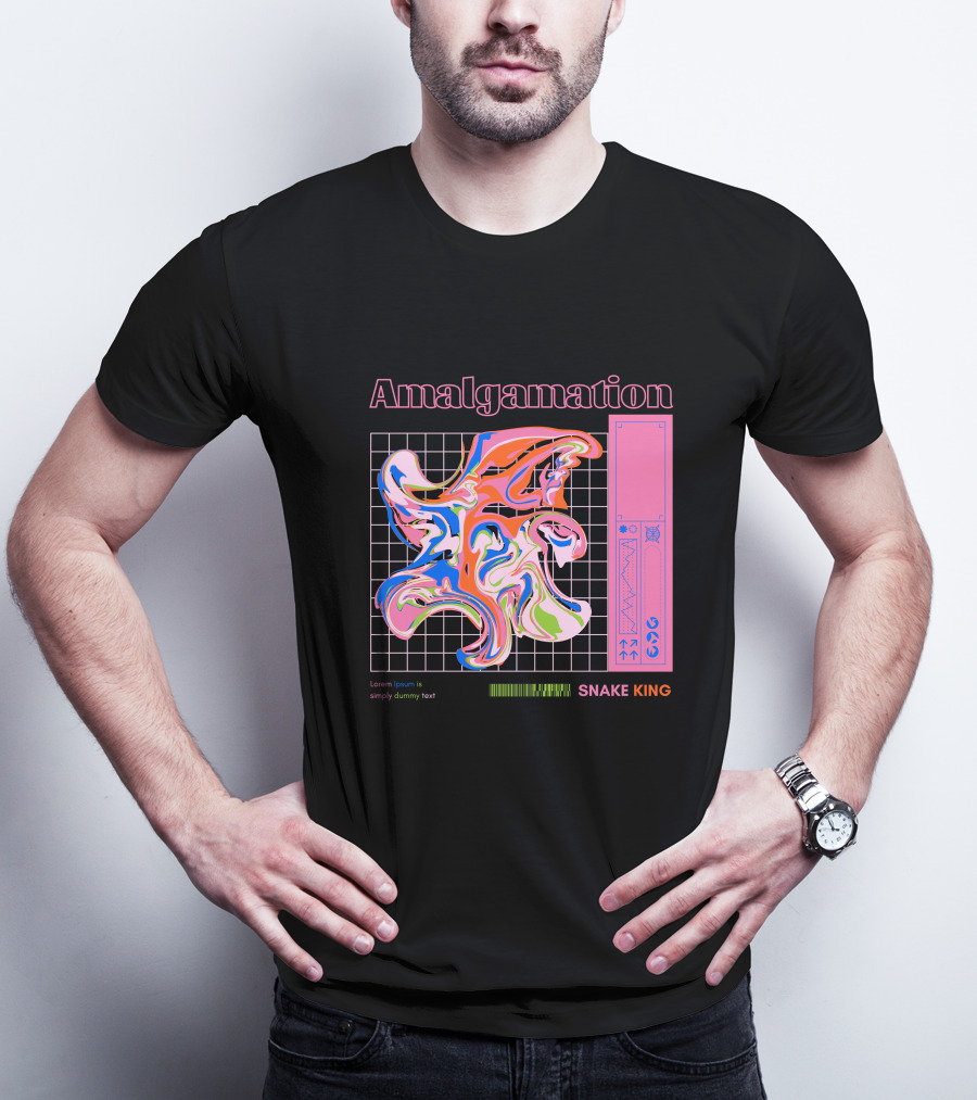 Amalgamation Snake King Distortion T-Shirt