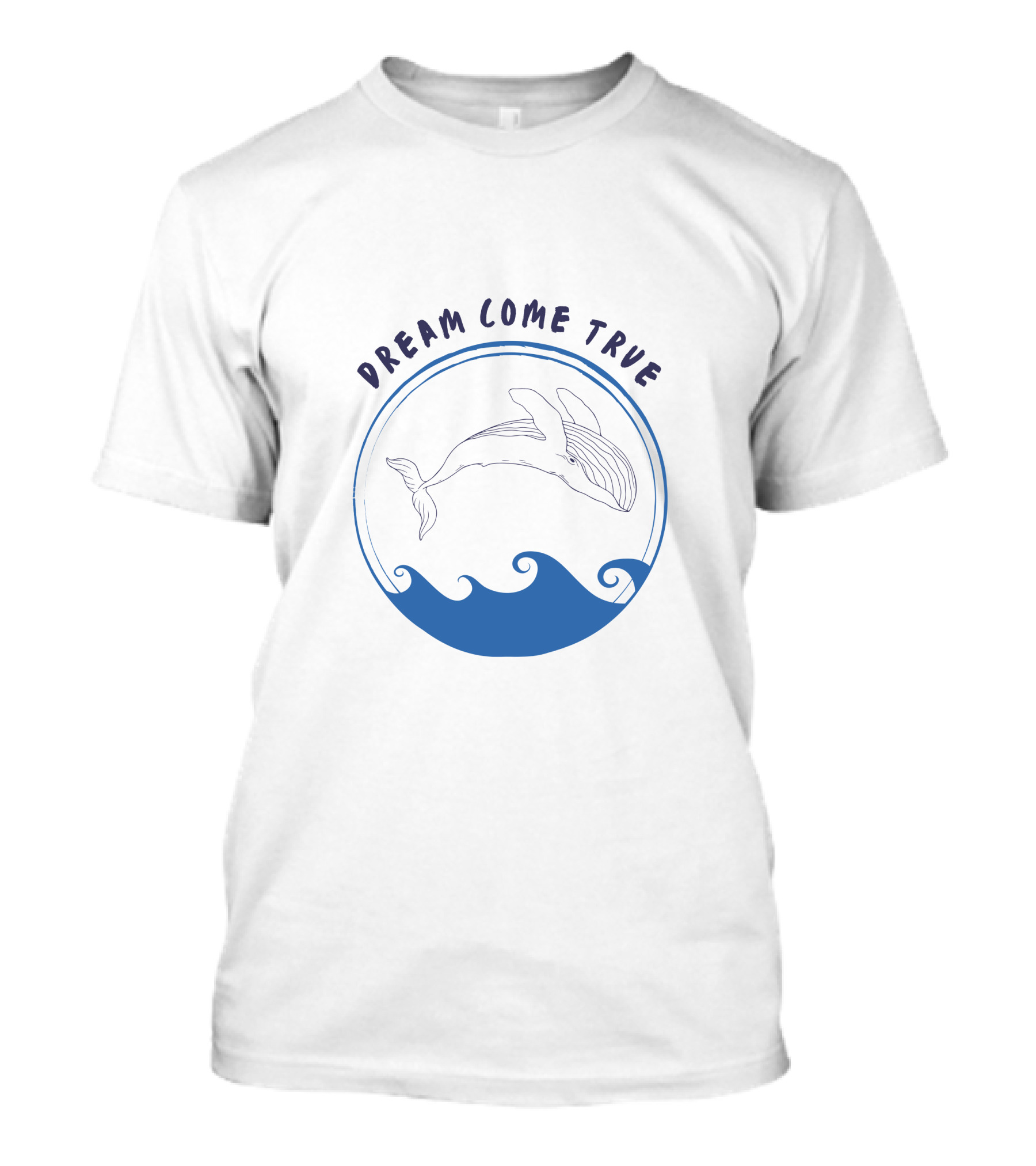 Dream Come True Whale Ocean Waves T-Shirt