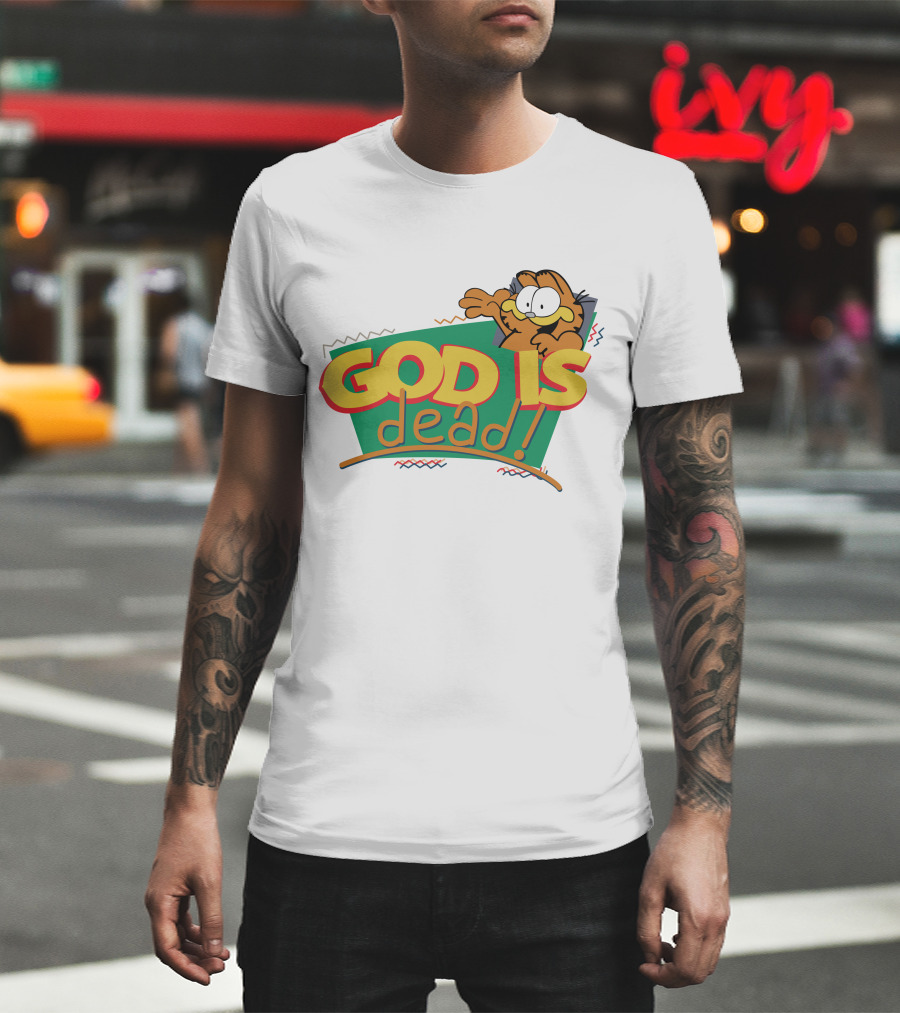 God Is Dead Garfield T-Shirt