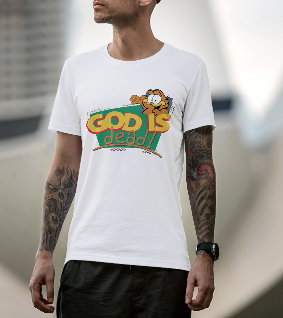 God Is Dead Garfield T-Shirt
