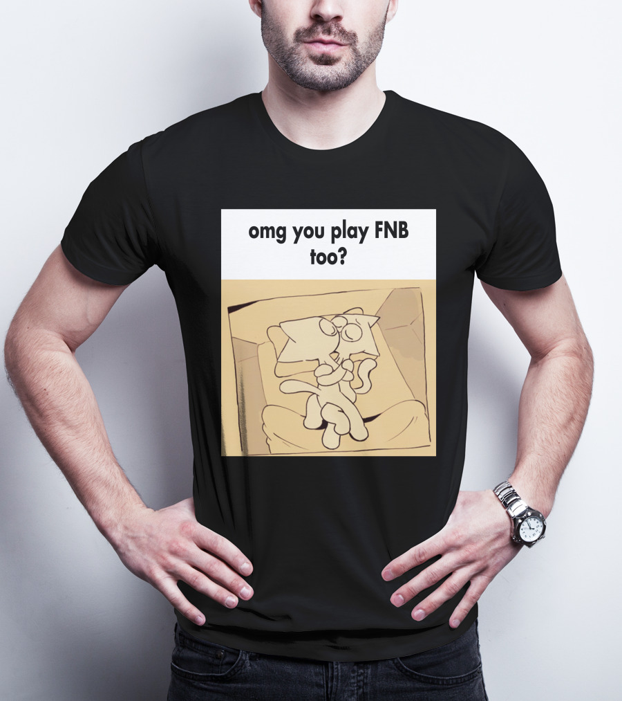 Omg You Play FNB Too Kissing Cartoon Characters In Box T-Shirt