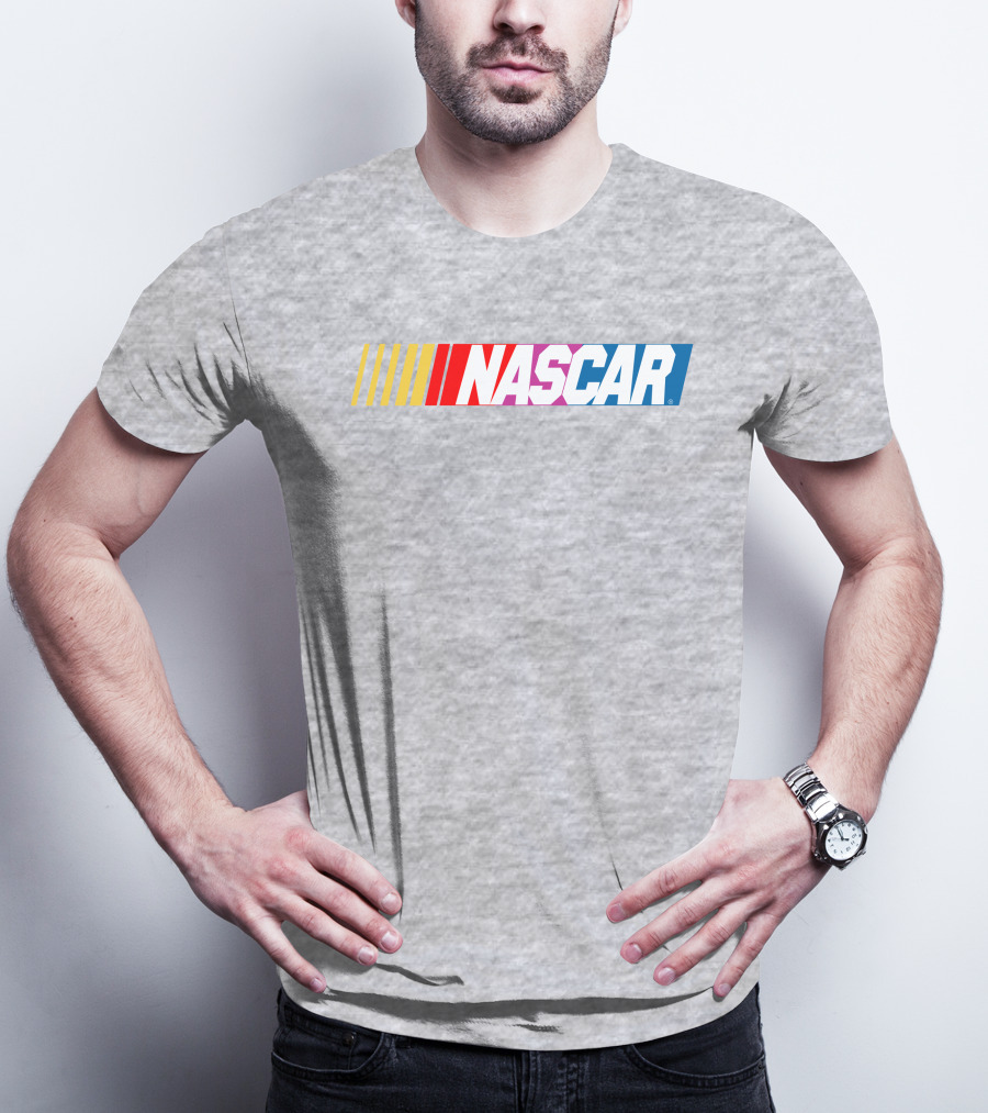 NASCAR Racing Logo With Gradient Bars T-Shirt