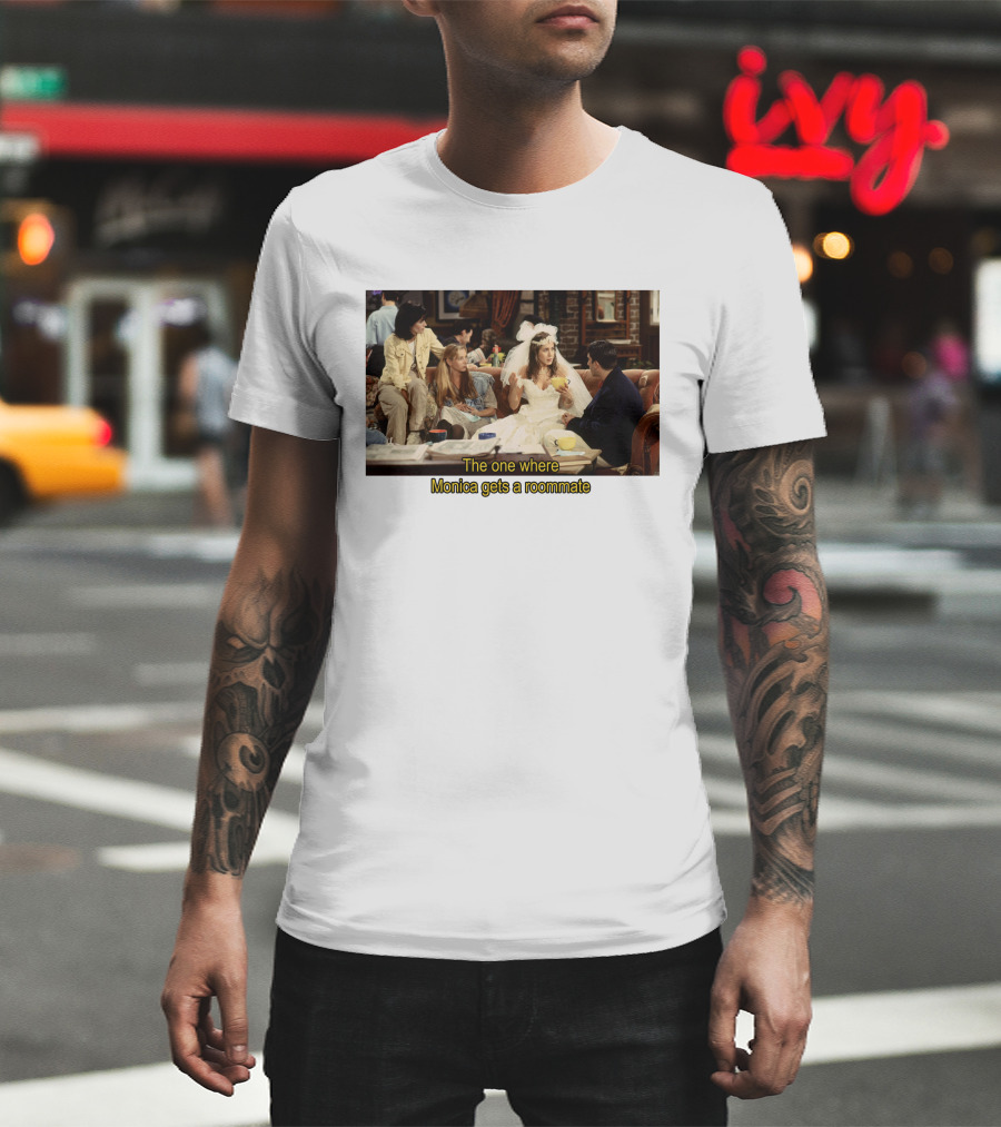 Friends The One Where Monica Gets A Roommate Wedding Dress Scene T-Shirt