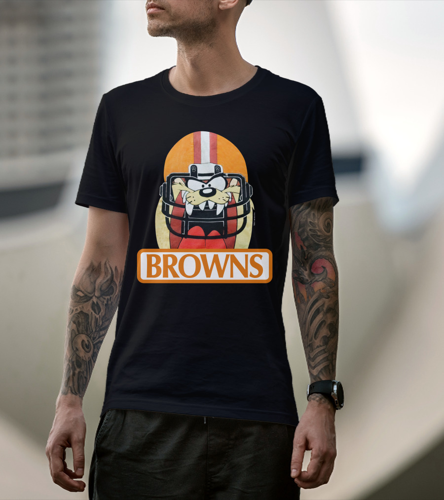 Browns Taz Football Helmet Jake Paul T-Shirt