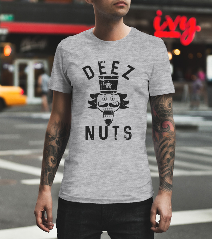 Deez Nuts Nutcracker Face Star Hat T-Shirt