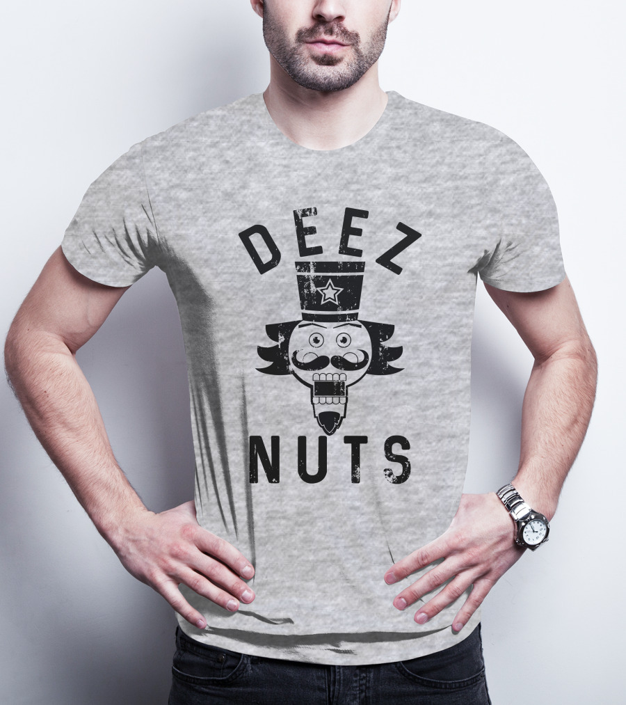 Deez Nuts Nutcracker Face Star Hat T-Shirt