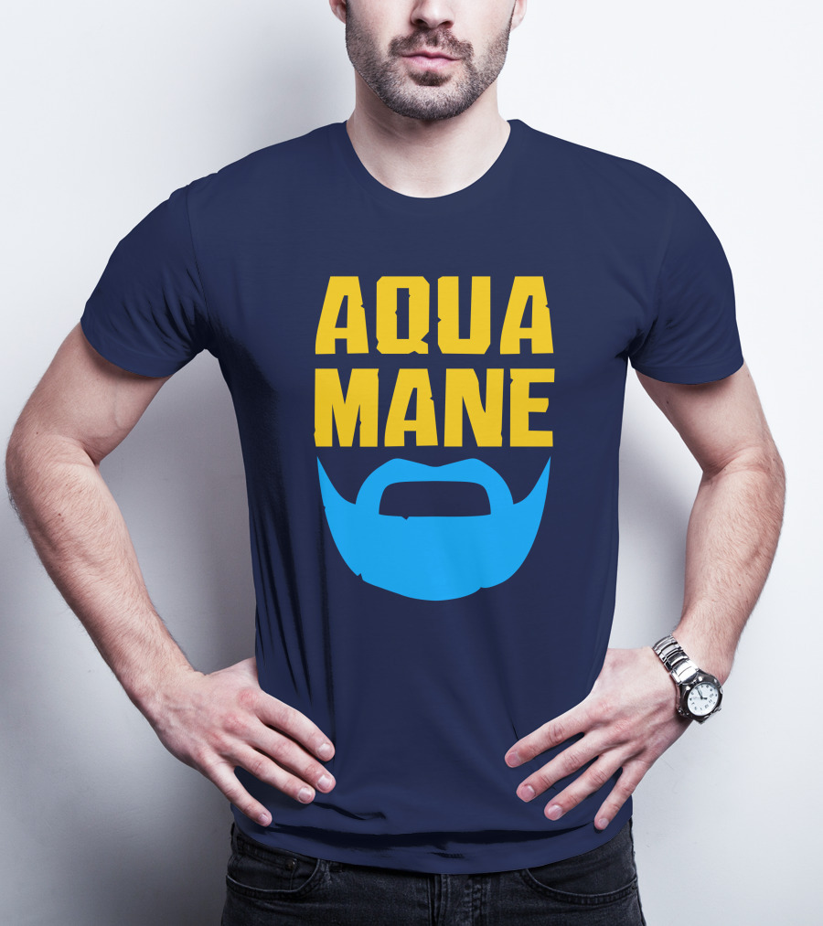 Aqua Mane Iconic Blue Beard T-Shirt