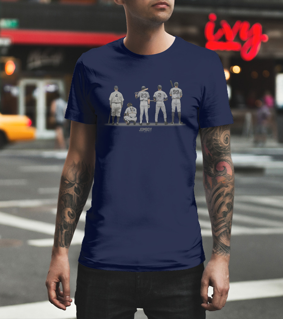 Jomboy Media The Captains Baseball Legends 4 15 23 2 99 T-Shirt