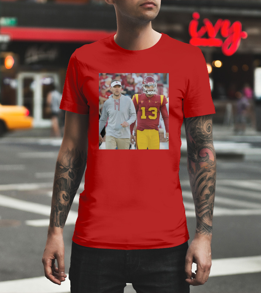 Lincoln Riley And Caleb Williams USC Football Collaboration T-Shirt