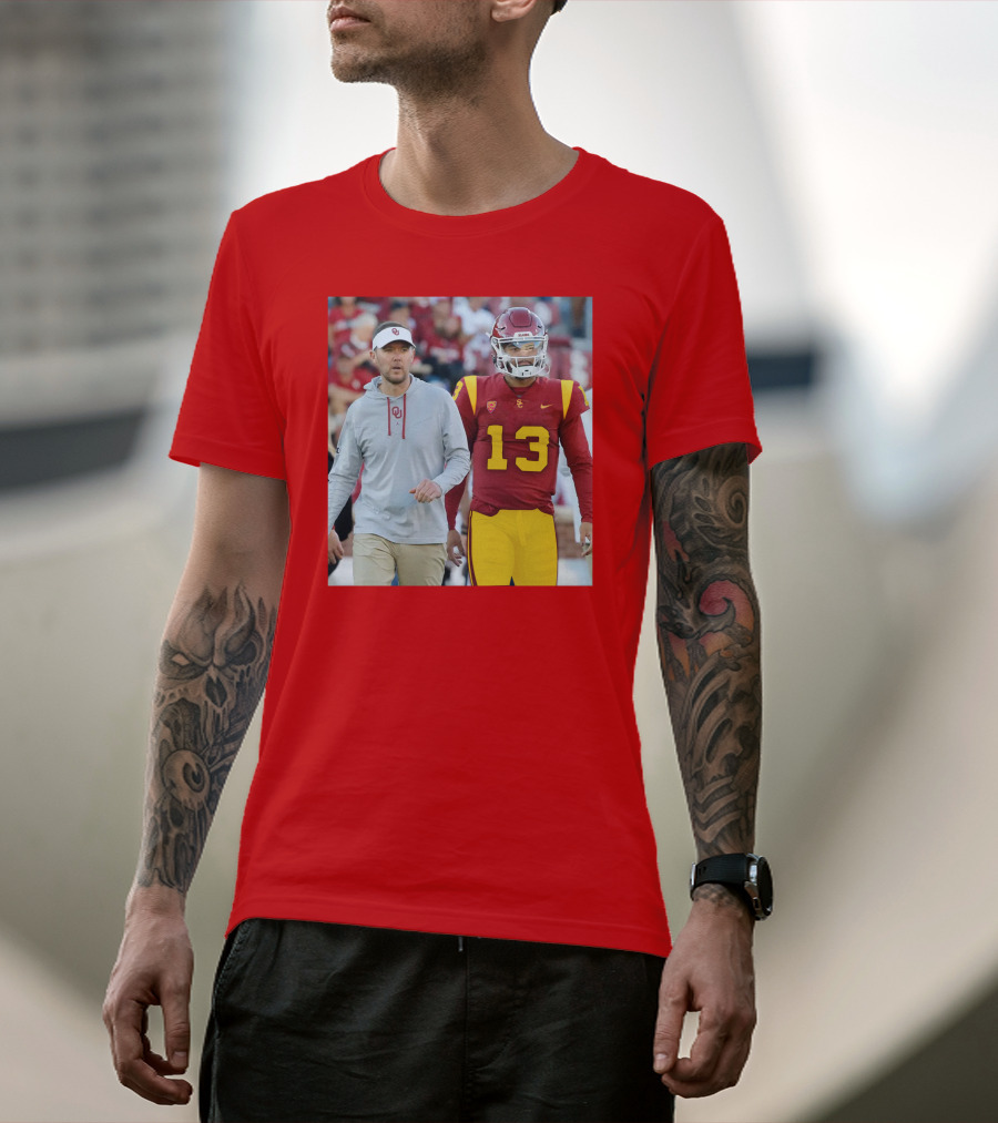 Lincoln Riley And Caleb Williams USC Football Collaboration T-Shirt