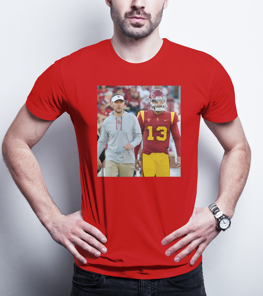 Lincoln Riley And Caleb Williams USC Football Collaboration T-Shirt
