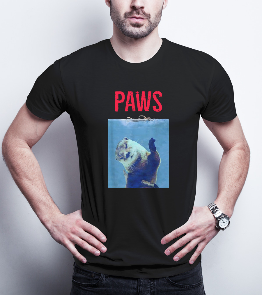 PAWS Funny Otter Jaws T-Shirt