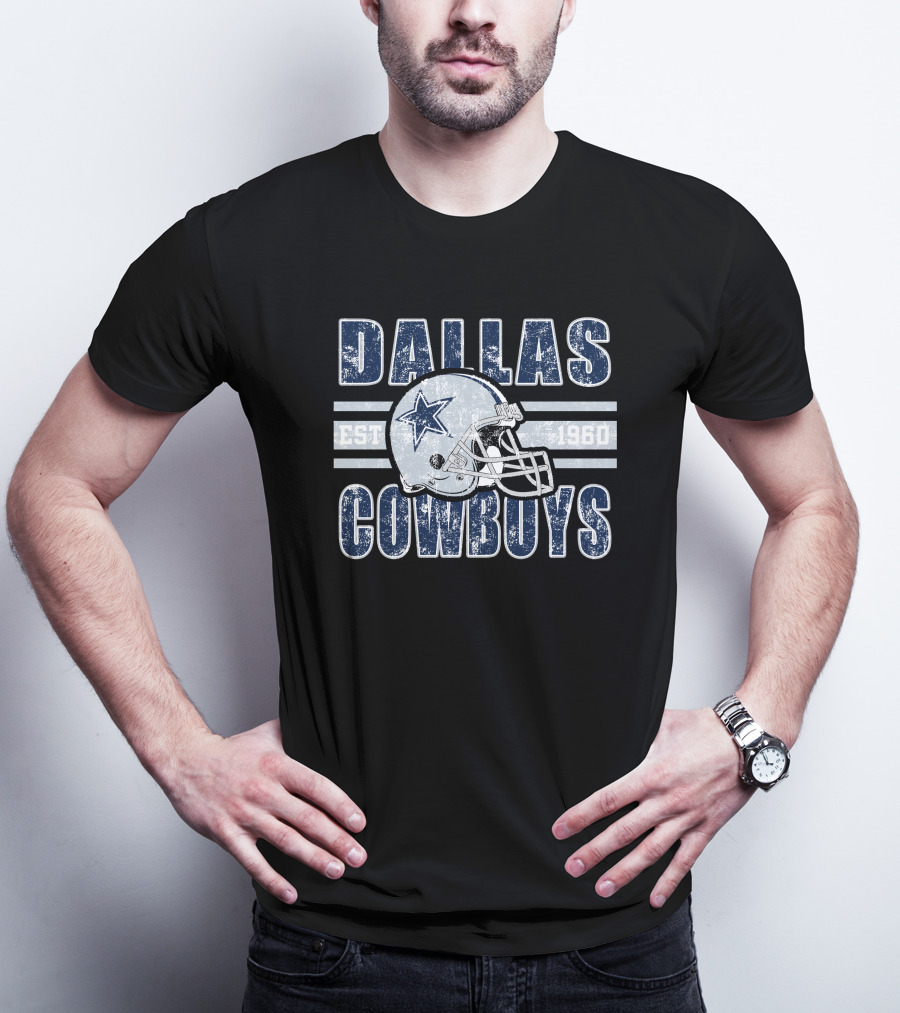 Dallas Cowboys Est 1960 Helmet T-Shirt
