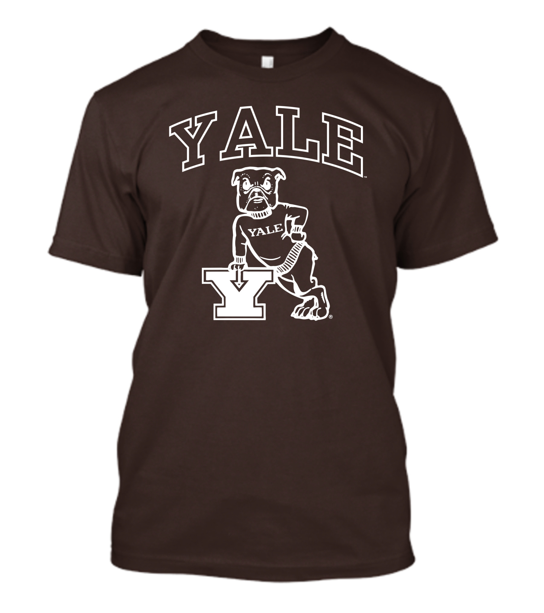 Yale Bulldogs Vintage Mascot Drawing T-Shirt
