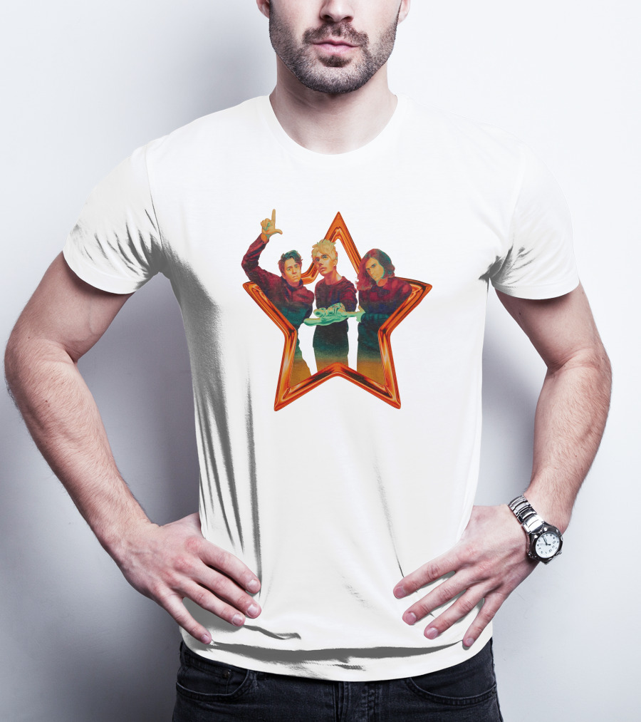 Waterparks Band Star Frame Trio T-Shirt