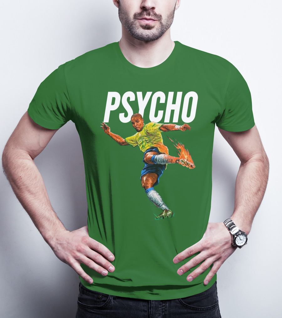 Adriano Psycho Soccer Kick With Flaming Shoe T-Shirt