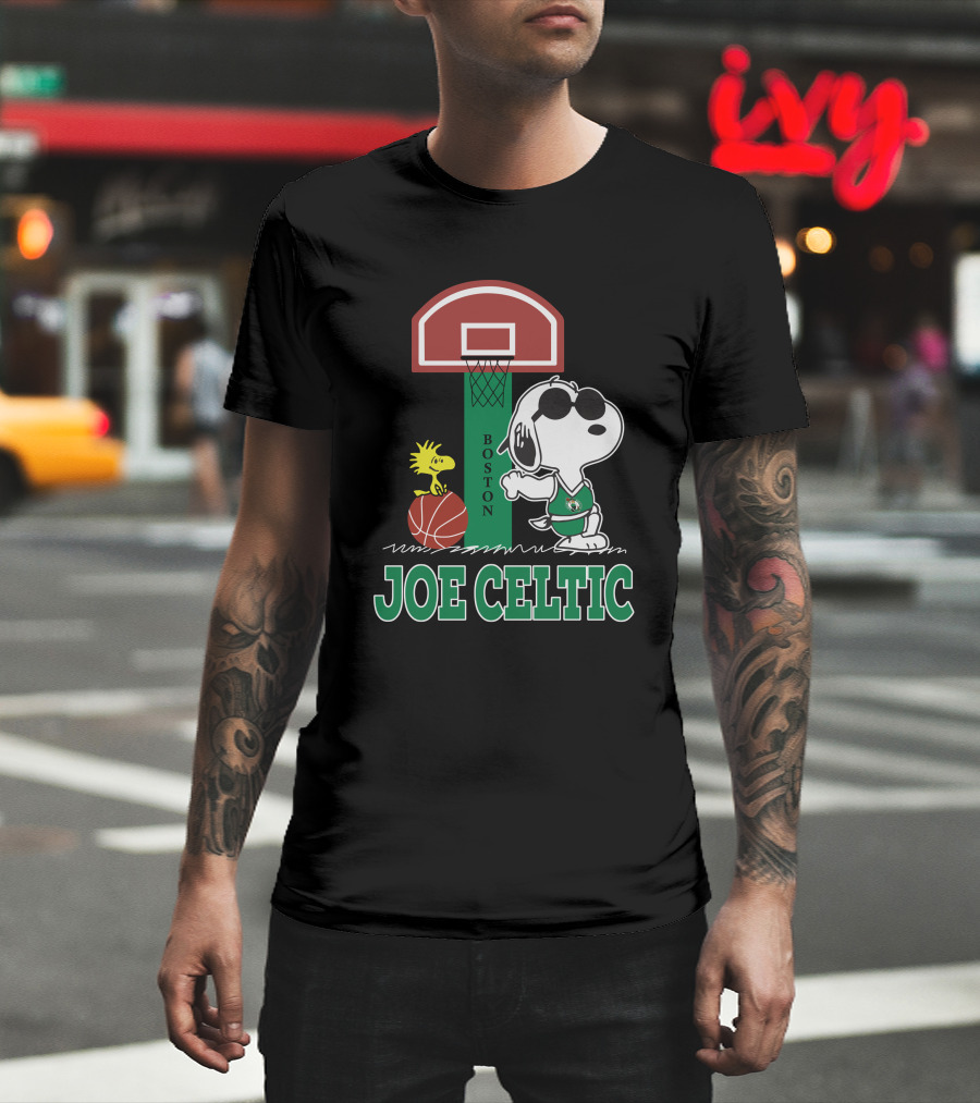 Snoopy Joe Celtic Boston Basketball Fan T-Shirt