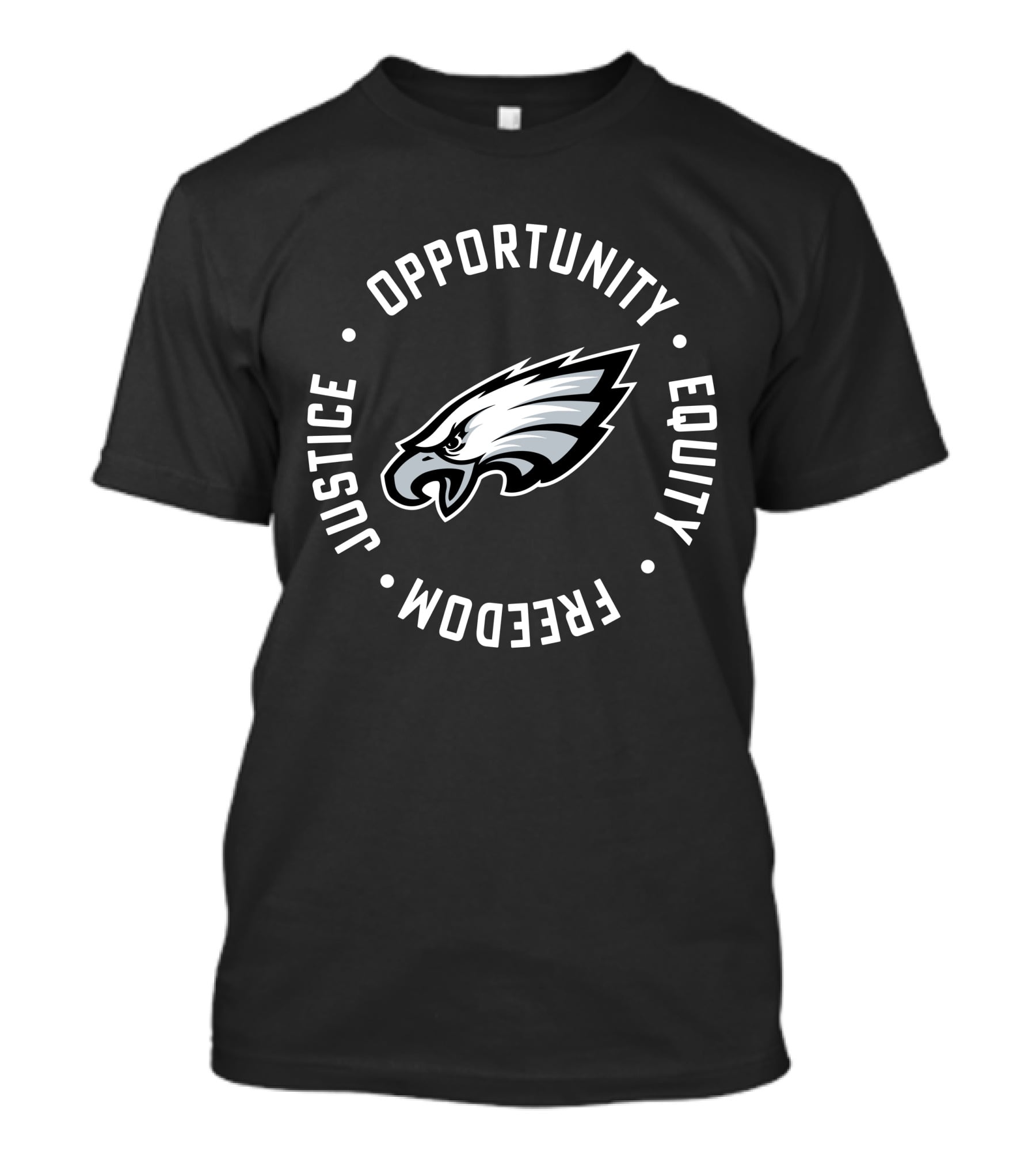 Philadelphia Eagles NFL Opportunity Equality Freedom Justice Inspire Change T-Shirt