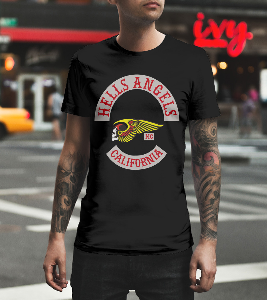 Hells Angels MC California Skull Wing T-Shirt
