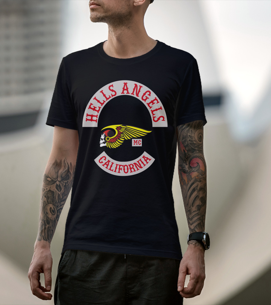Hells Angels MC California Skull Wing T-Shirt