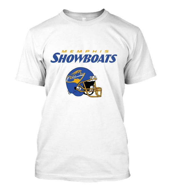 Memphis Showboats Vintage Helmet T-Shirt