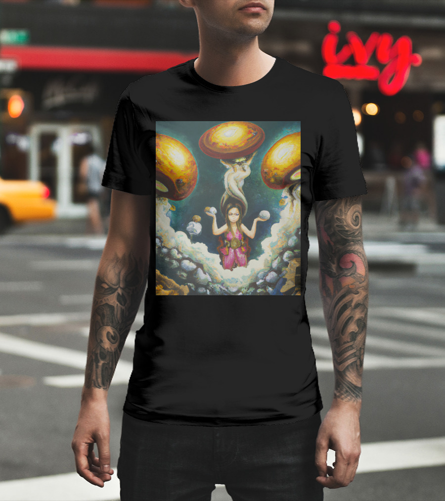 Style Bumble Sea Mushroom Goddess Surreal T-Shirt