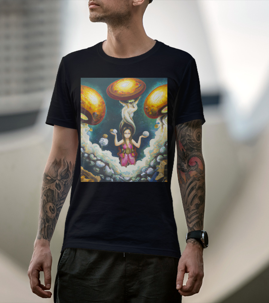 Style Bumble Sea Mushroom Goddess Surreal T-Shirt