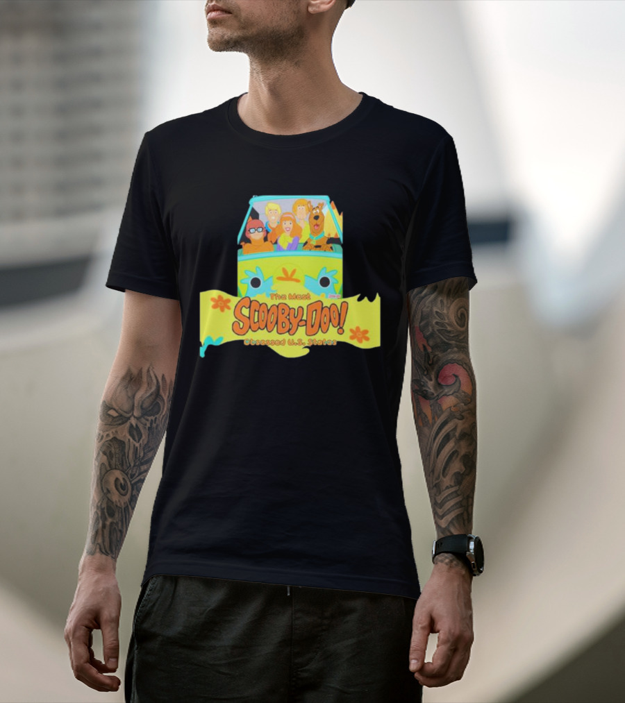 The Most Scooby Doo Obsessed U S States With Mystery Machine And Characters T-Shirt