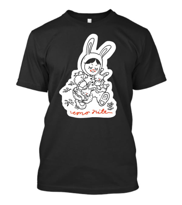 Emo Nite Bunny Sticker Woods Creature Trio T-Shirt