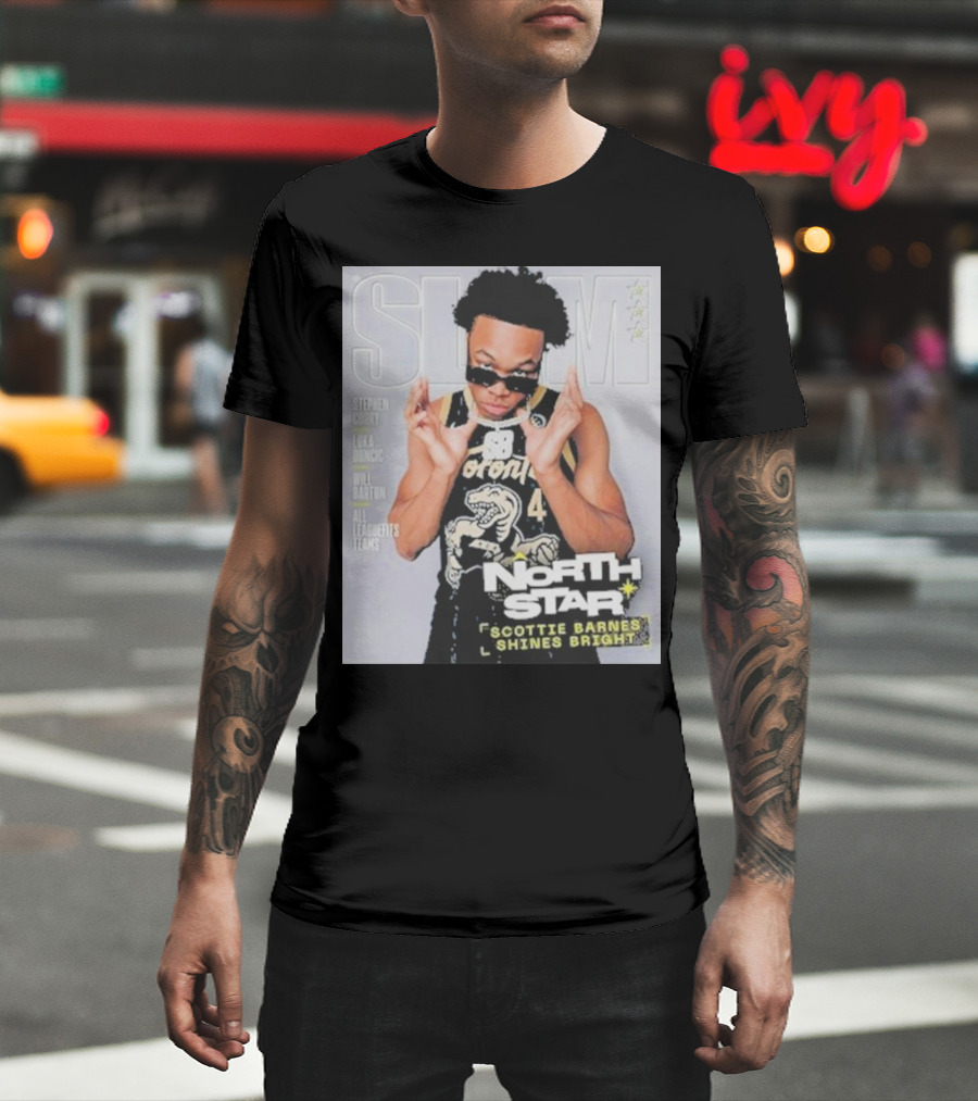 SLAM Cover North Star Toronto Raptors Scottie Barnes Shines Bright T-Shirt
