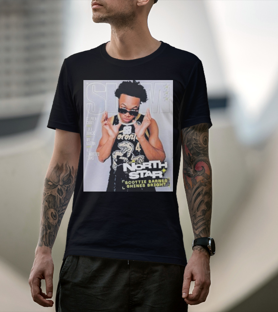 SLAM Cover North Star Toronto Raptors Scottie Barnes Shines Bright T-Shirt